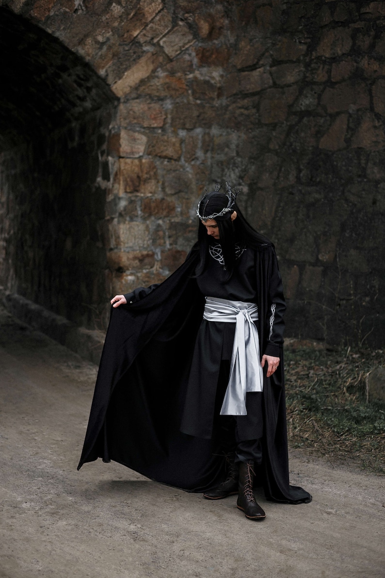 Fantasy Costume dark Elf . Dark Lord Fantasy - Etsy