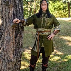 Forest Guardian Elf Ensemble. Ultimate LARPG Renaissance Tunic! Elven ...