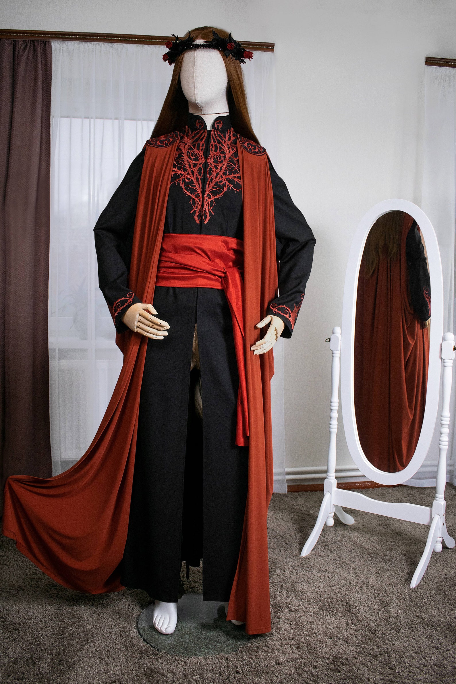 Regal Attire of Lord Blackthorn. Renfaire LARP Costume. Elven Lord ...