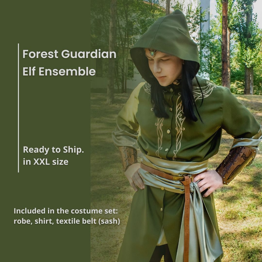 Forest Guardian Elf Ensemble. Ultimate LARPG Renaissance Tunic Elven ...