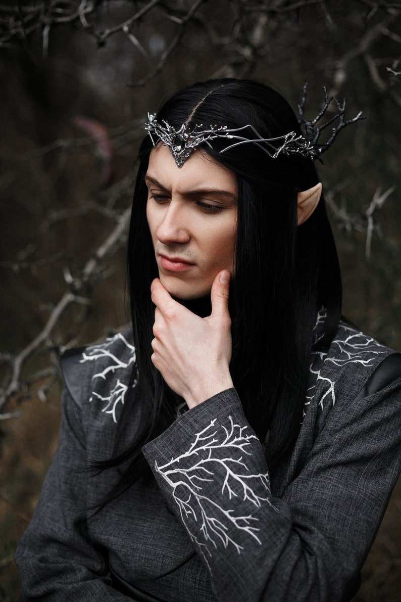 Enchanted Forest Gown of the Elven King Oakheart Darkbranch. Fantasy ...