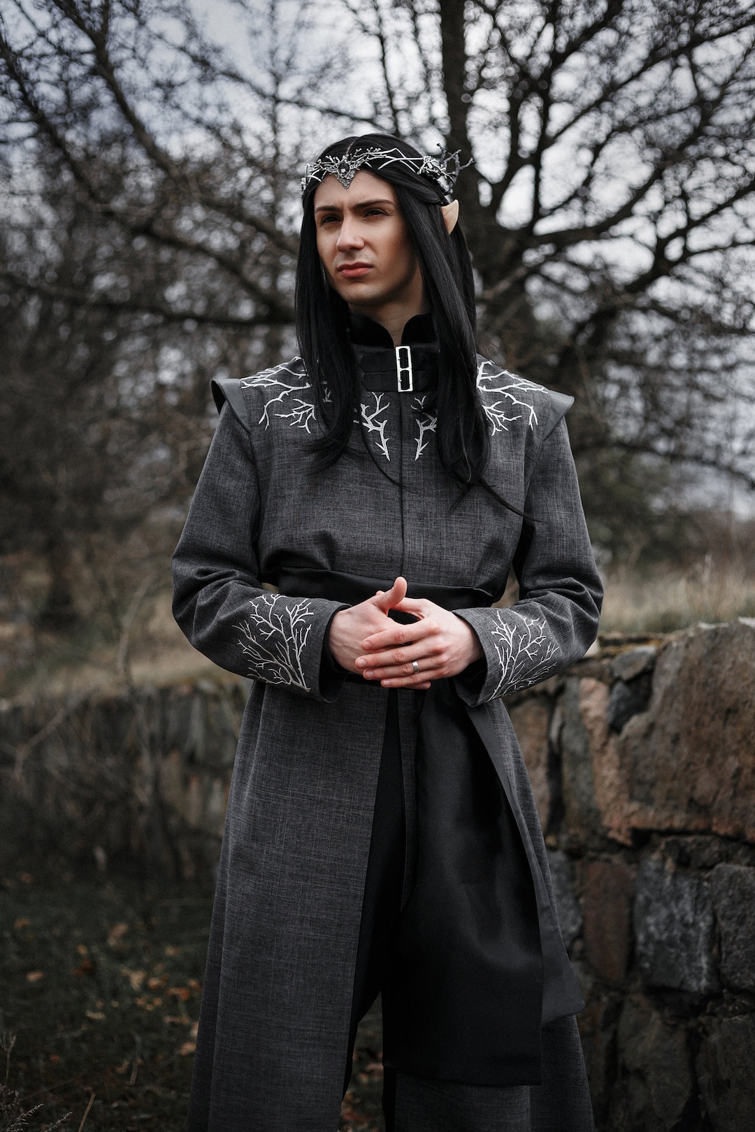 Enchanted Forest Gown of the Elven King Oakheart Darkbranch. Fantasy ...
