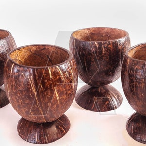 Natural Coconut Shell Cups - Etsy