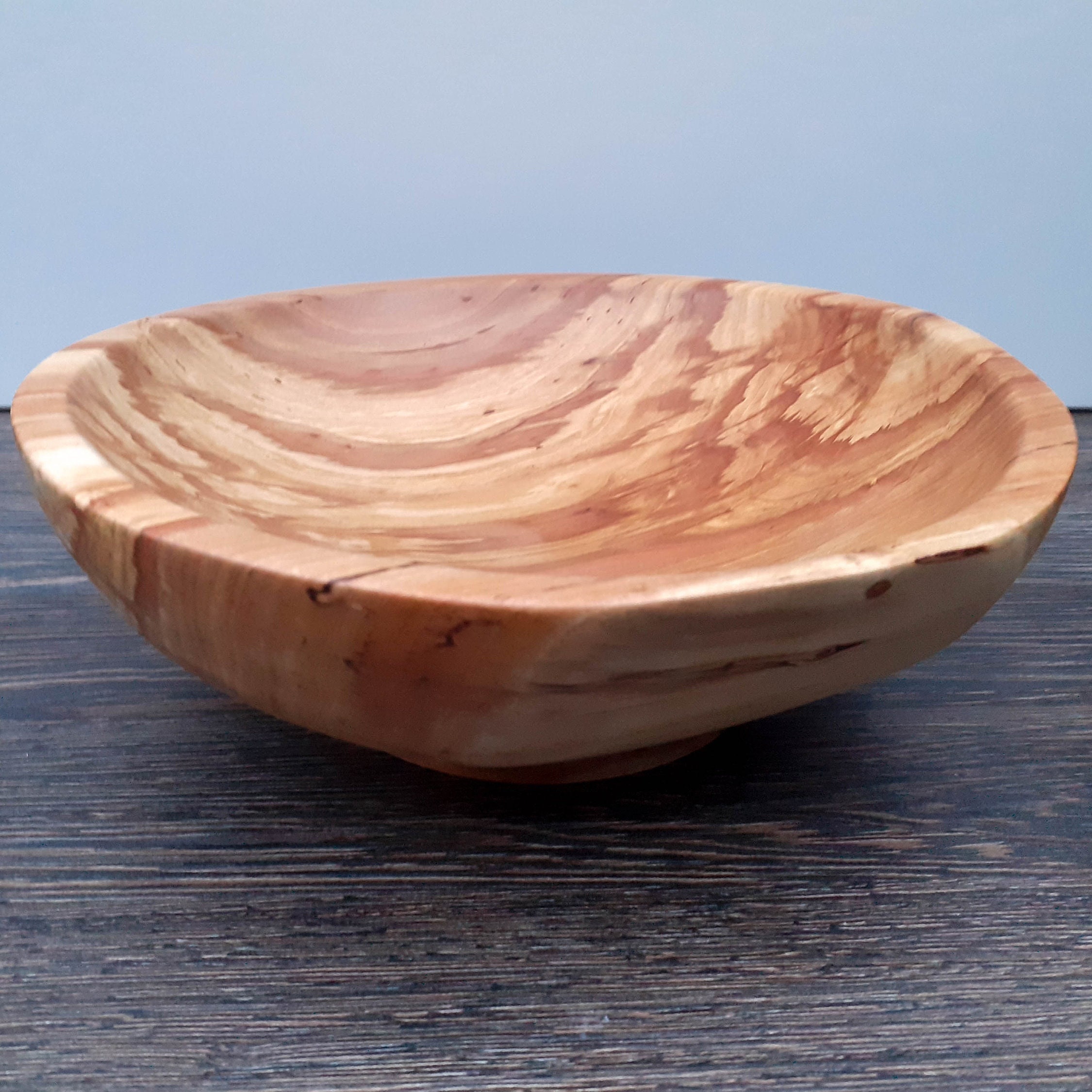 Large Wooden Cherry Bowl - Etsy