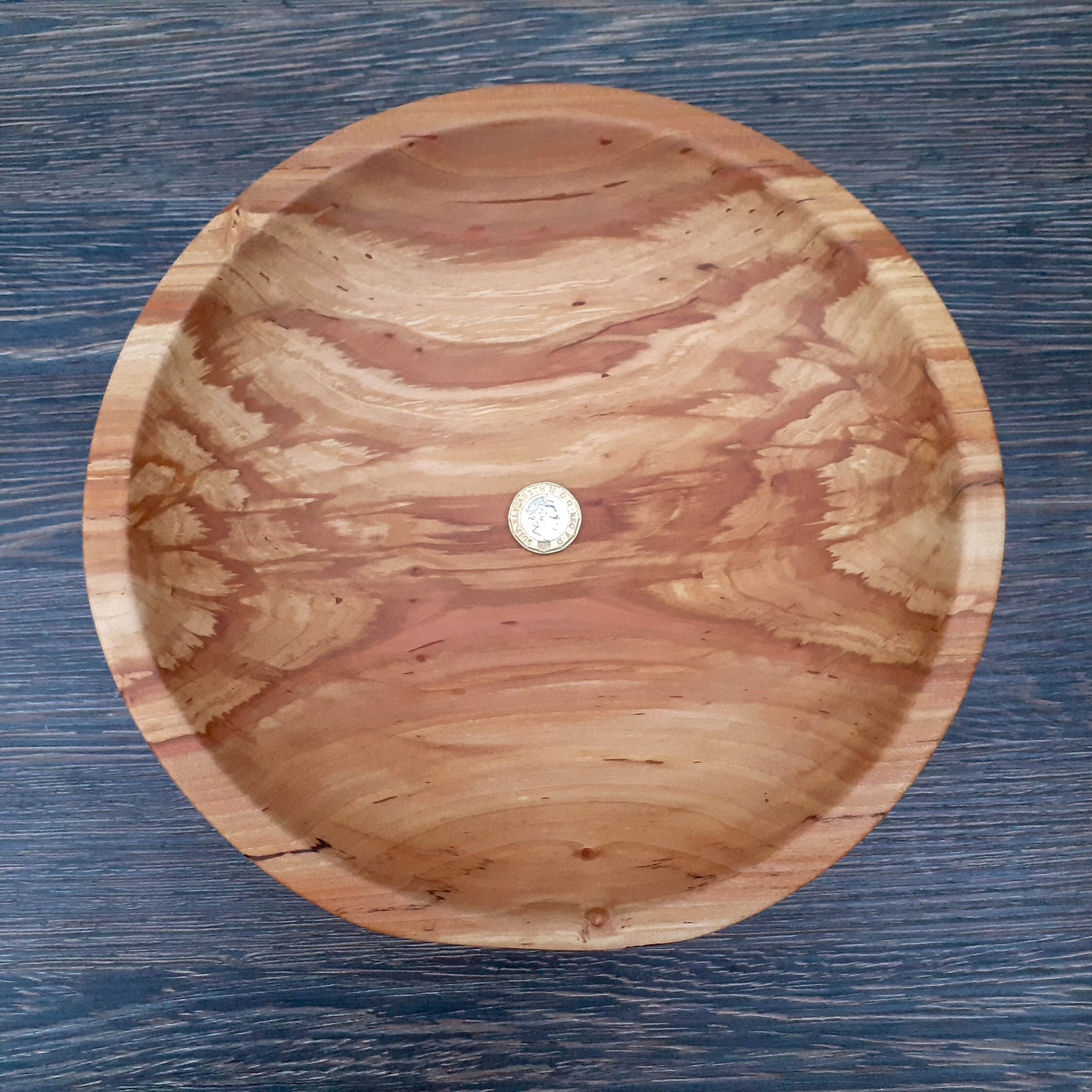 Large Wooden Cherry Bowl - Etsy