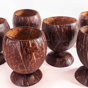 Natural Coconut Shell Cups - Etsy