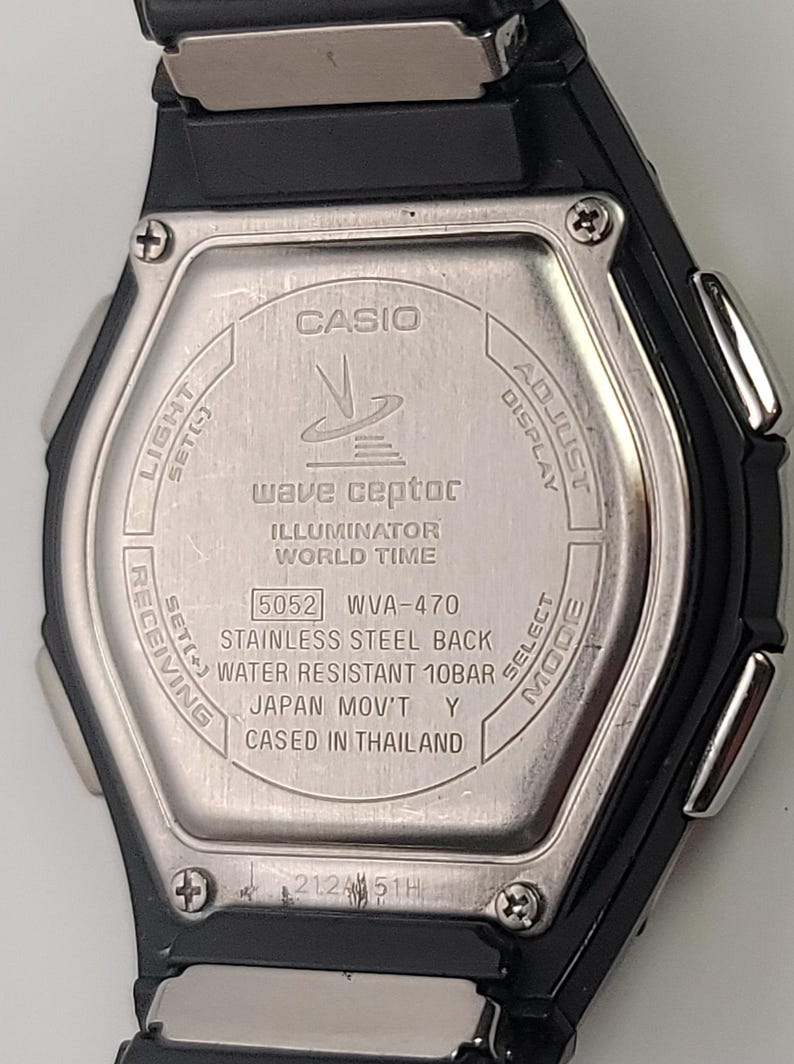 Casio Wave Ceptor WVA‑470 “tough Solar” Blue Dial 5052 – Radio ...
