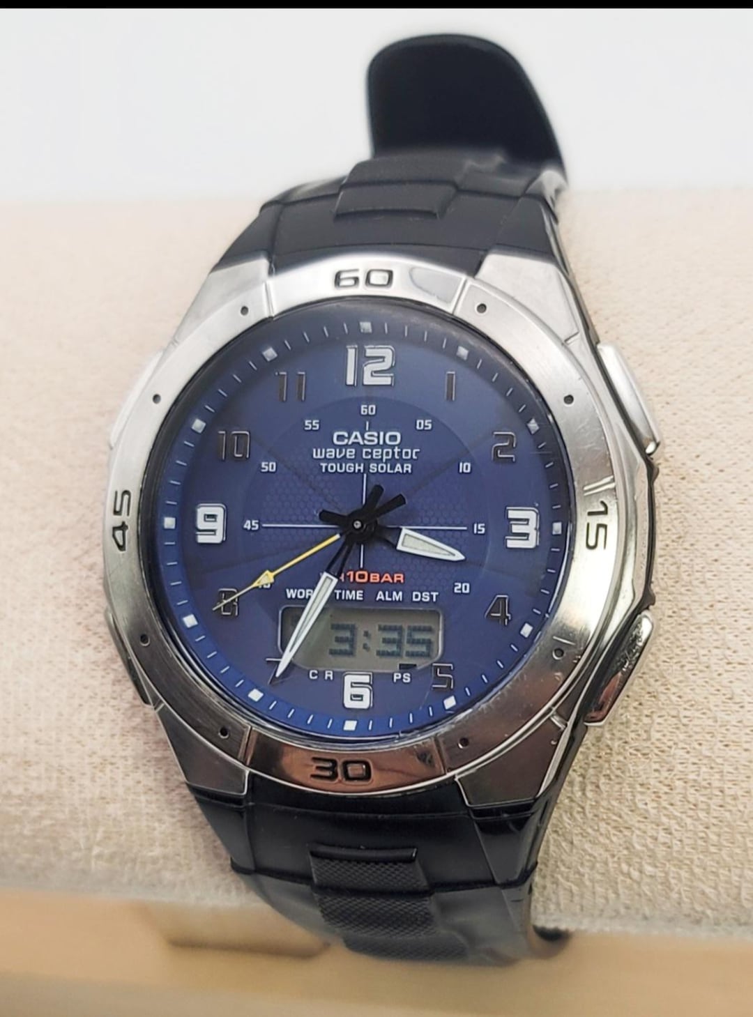 Casio Wave Ceptor WVA‑470 “tough Solar” Blue Dial 5052 – Radio ...