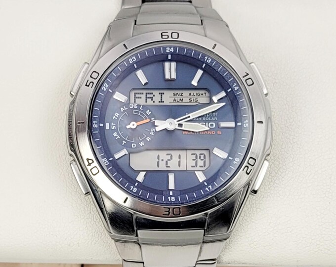 Casio WVA-M650 Wave Ceptor Solar Atomic Watch – Tough Solar / Blue Dial ...