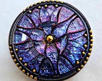 Large Glass Button | Etsy