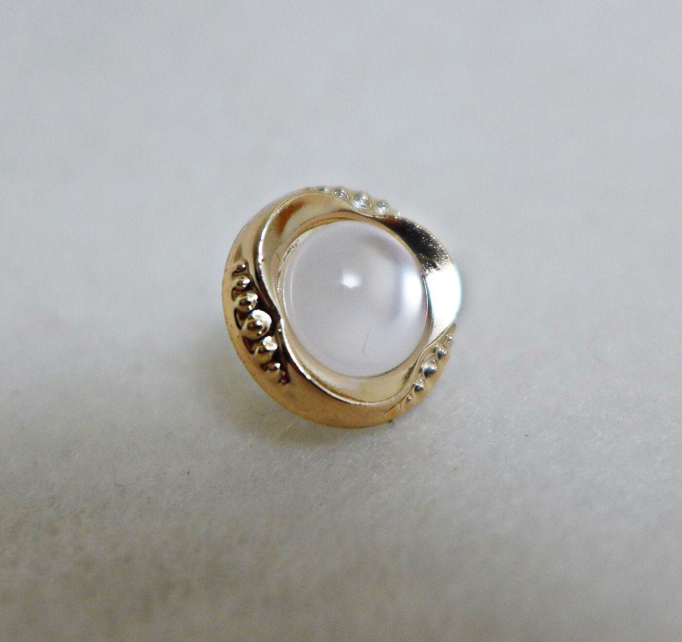 Knitting Craft Supplies & Tools Materials gold rim shank 12mm 12 small ...