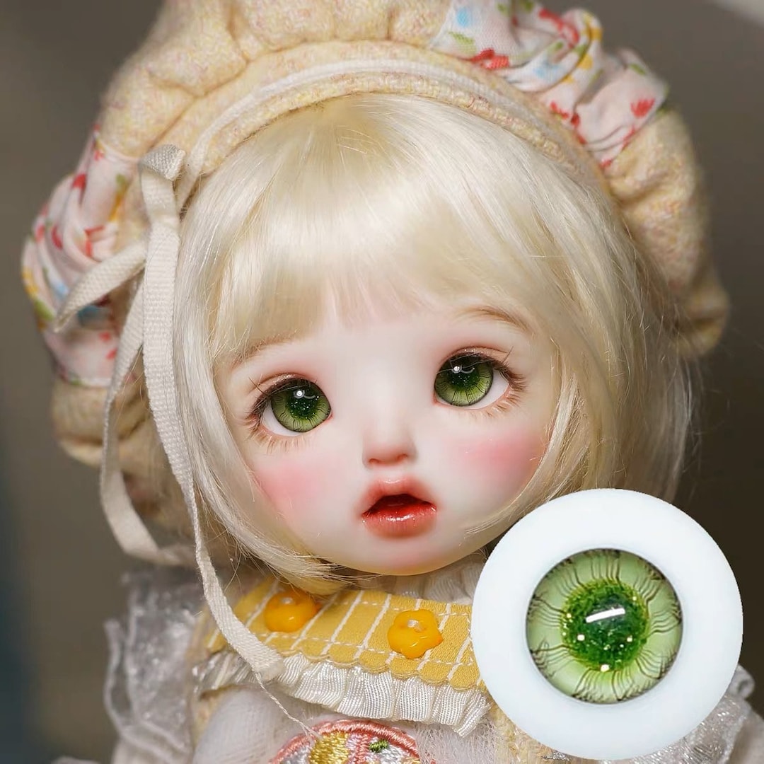 Handmade Eyes A Grand Grass Green With Glitter Glass Doll Eyes Craft ...