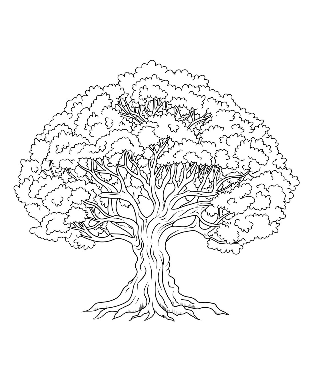 Tree Template: Royalty Free Traceable Pattern Bundle jpg, Png, Svg, Pdf ...