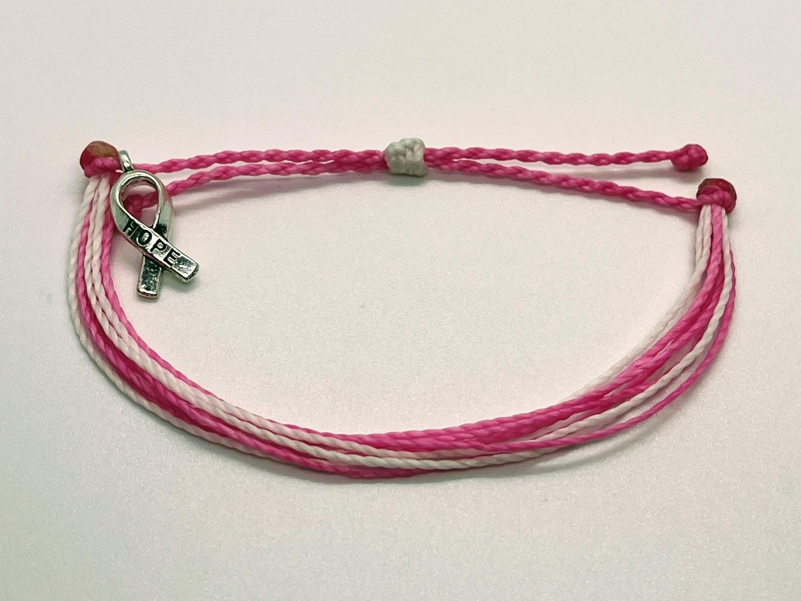 Breast Cancer Awareness Multistrand Bracelet | Pink Bracelet, Ribbon ...