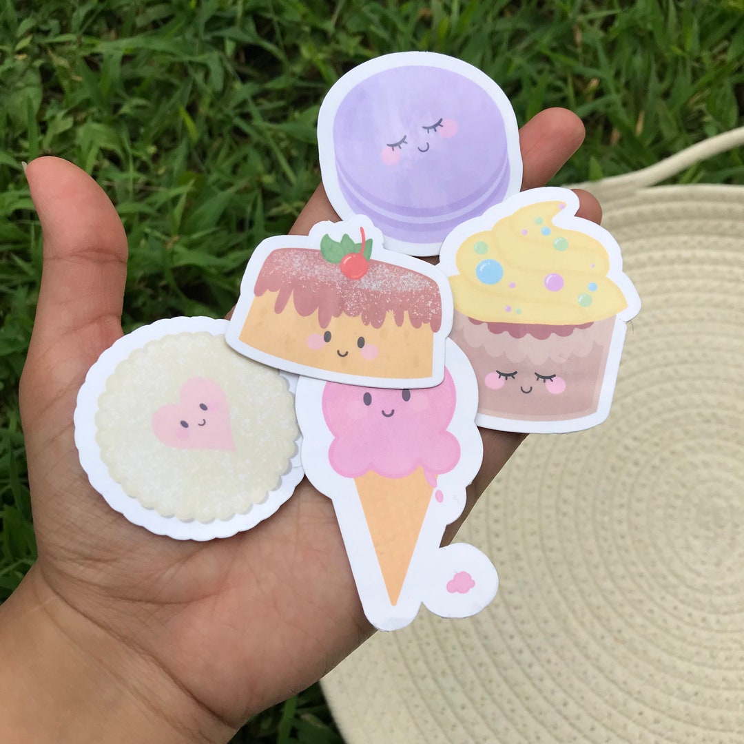 Cute Desserts Sticker Set - Etsy