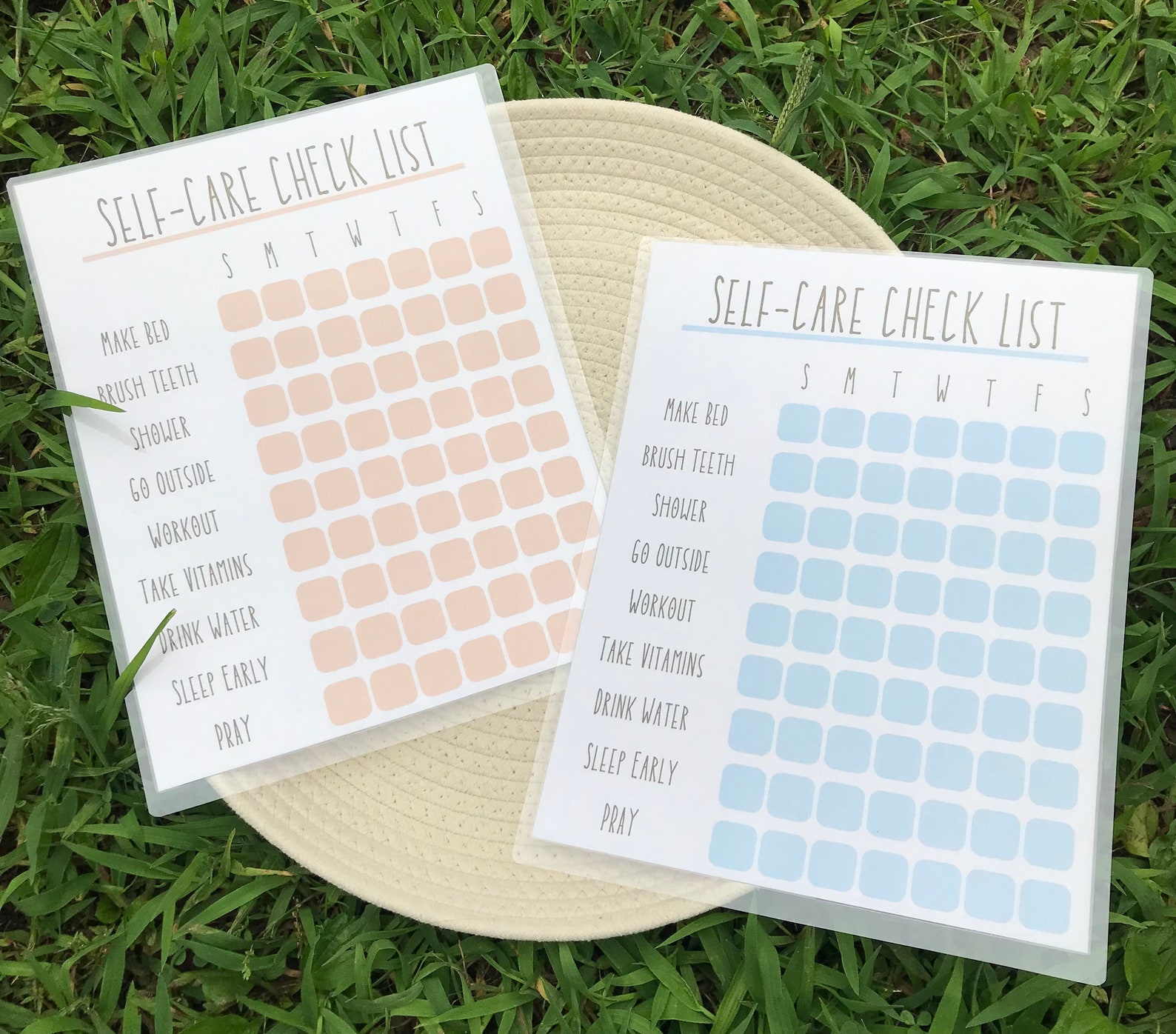 Self Care Checklist- Dry Erase - Laminated Checklist - Etsy