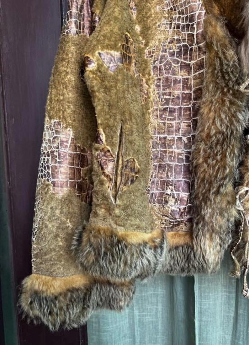 Vintage Spanish Shearling Fur Jacket Exotic One of a Kind - Etsy