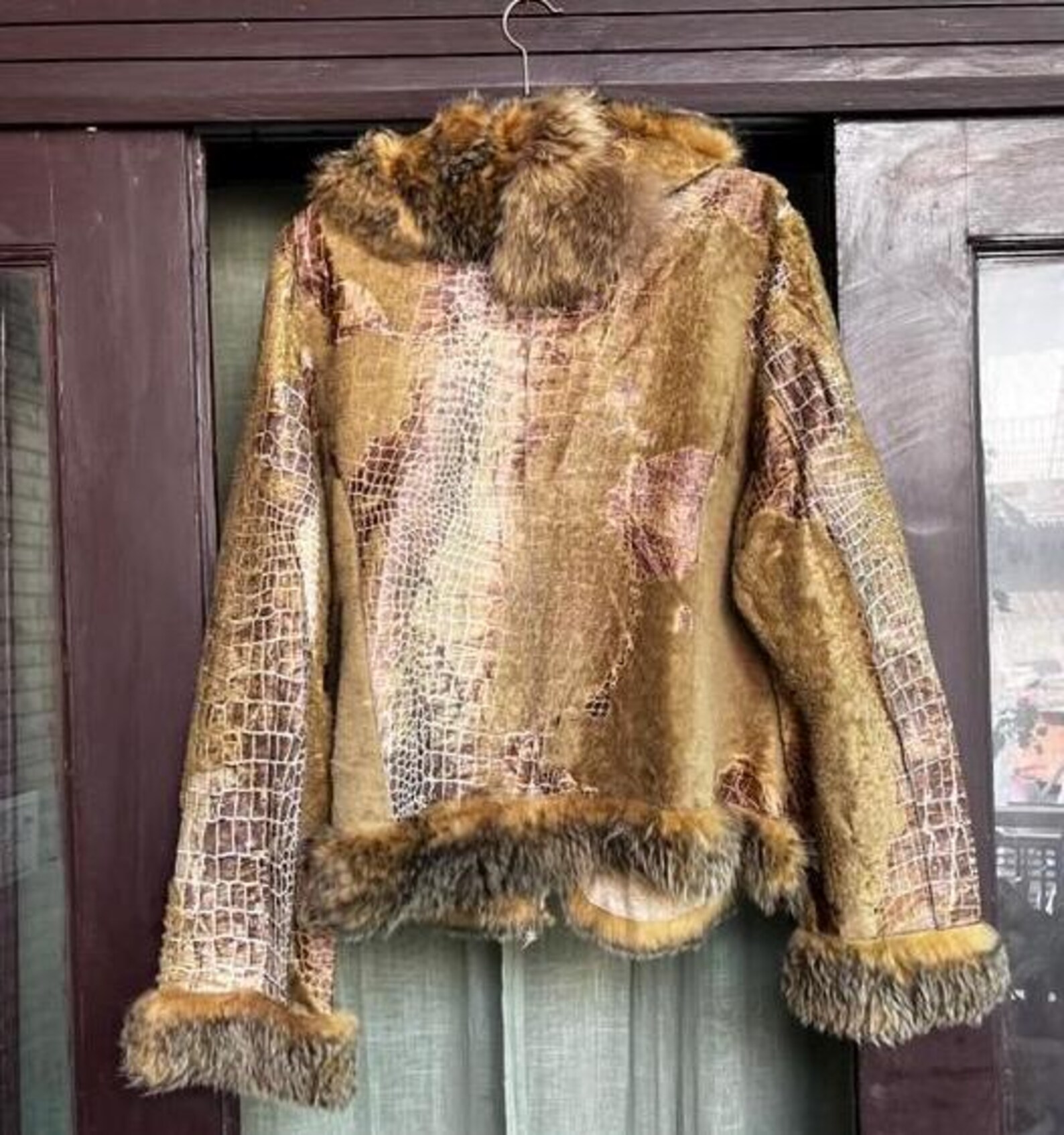 Vintage Spanish Shearling Fur Jacket Exotic One of a Kind - Etsy