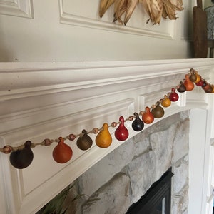 Fall Stained Gourd Garland - Etsy