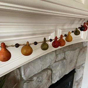 Fall Stained Gourd Garland - Etsy