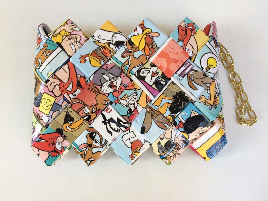 Recycled Looney Tunes Comic Wallet,comic Book Purse, Eco Friendly Purse ...