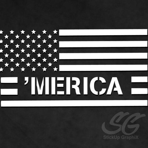 American Flag Bullet Ammo Vinyl Decal Bumper Sticker Car | Etsy