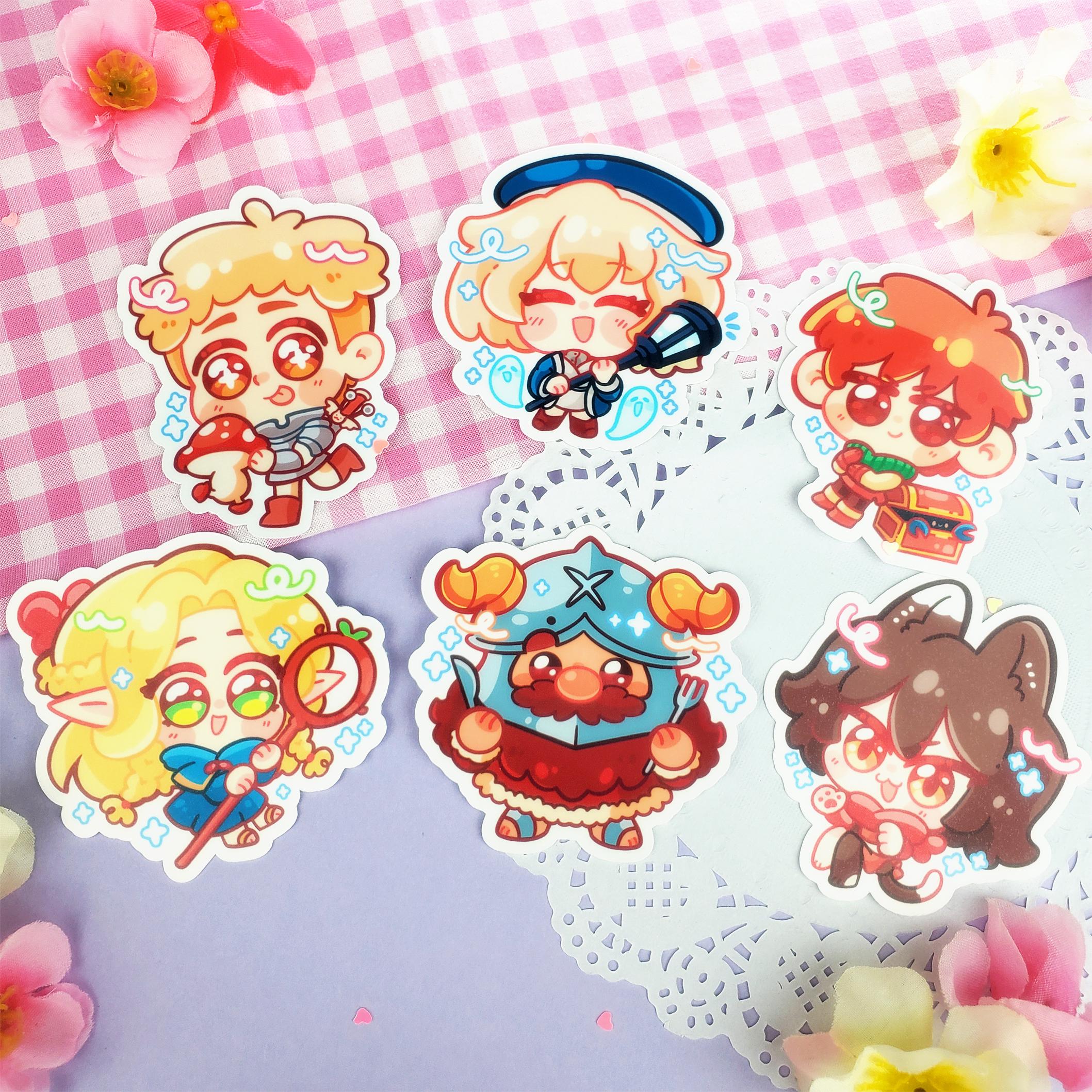 Yummy Dungeon Inspired - Chibi - Stickers, Die Cut Stickers - Etsy