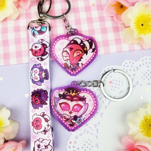 Helluva Boss - Stolas + Blitzo - Mini Lanyard + Acrylic Keychain Set - Etsy