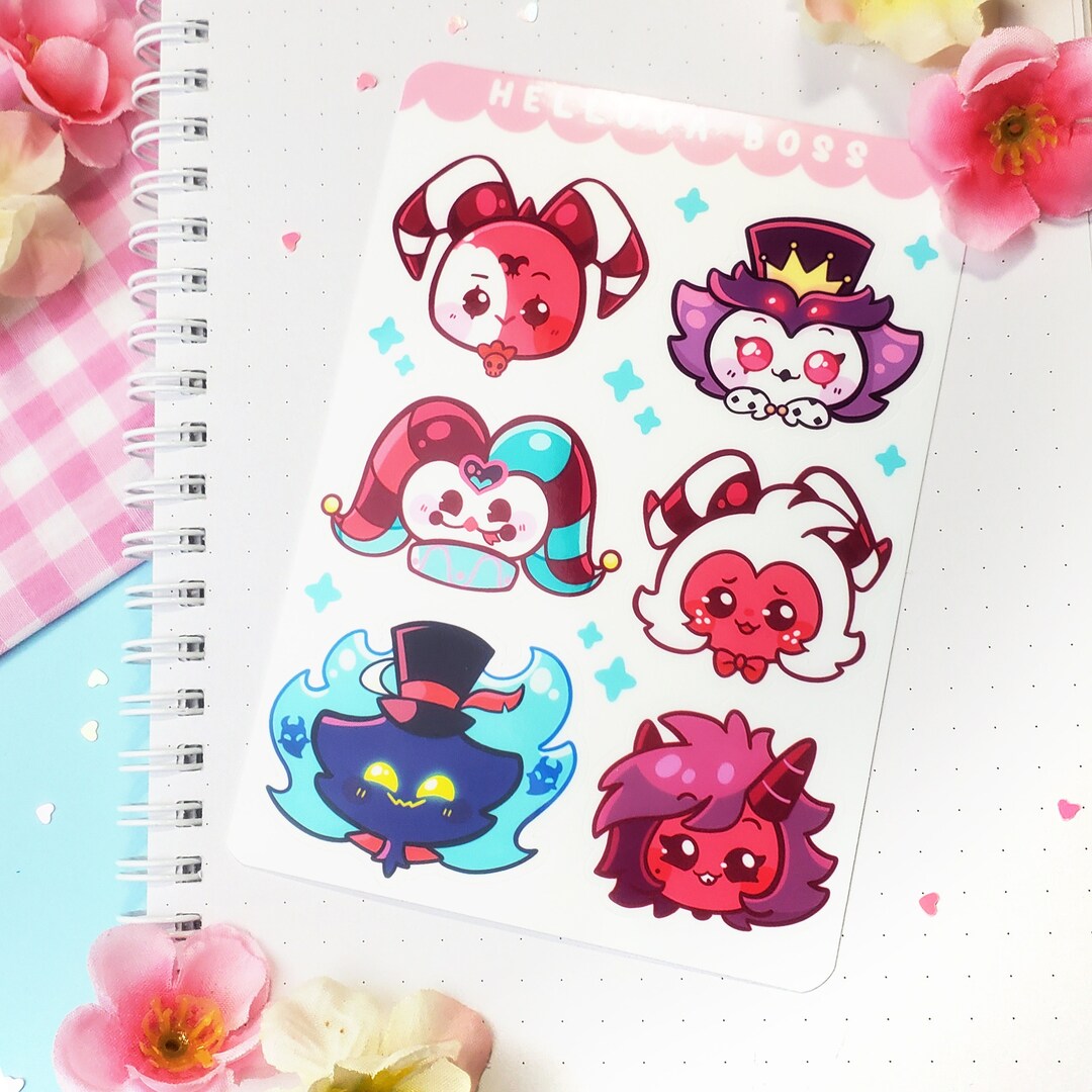 Helluva Boss - Chibis - Kiss Cut - Sticker Sheet - Vinyl Stickers ...