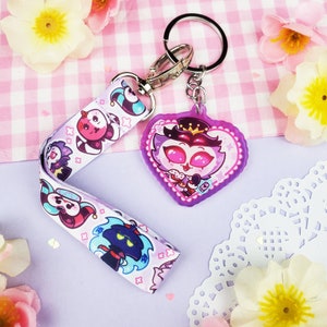 Helluva Boss - Stolas + Blitzo - Mini Lanyard + Acrylic Keychain Set - Etsy