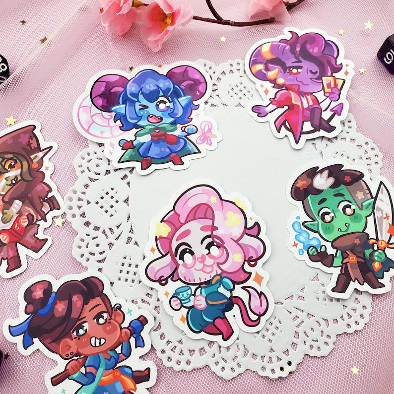 Critical Role Mighty Nein Stickers - Etsy