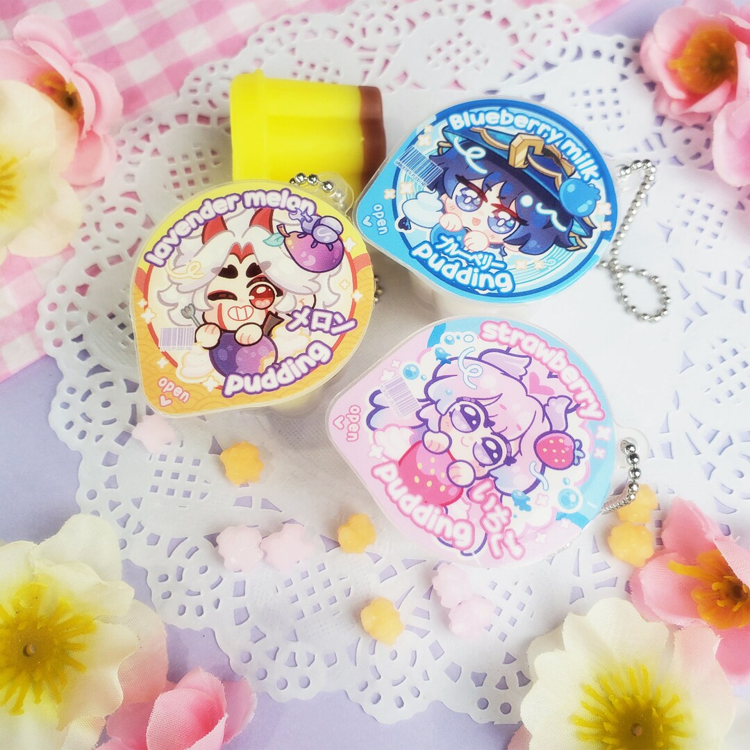 Genshin Impact | Kokomi | Itto | Wanderer - Squishy Pudding Keychain - Etsy