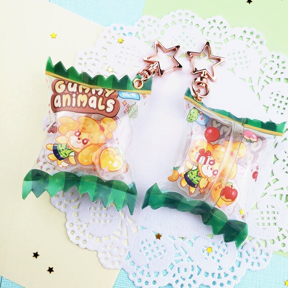 Isabelle Gummy Animals Candy Shaker Charm Acrylic - Etsy