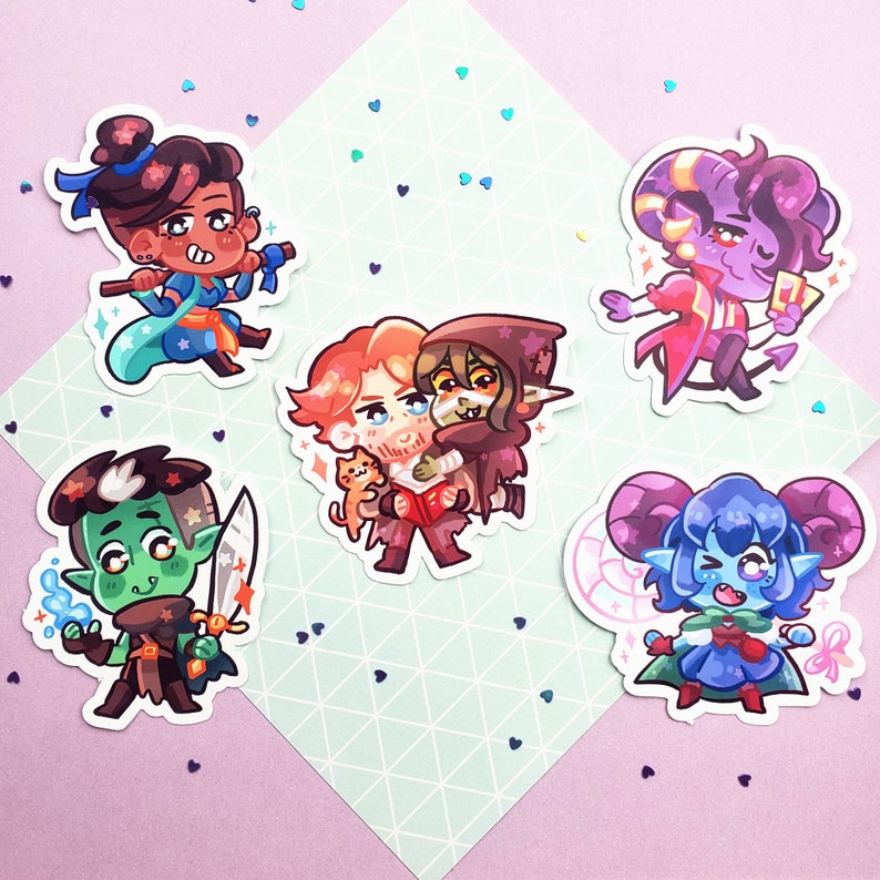 Critical Role Mighty Nein Stickers - Etsy