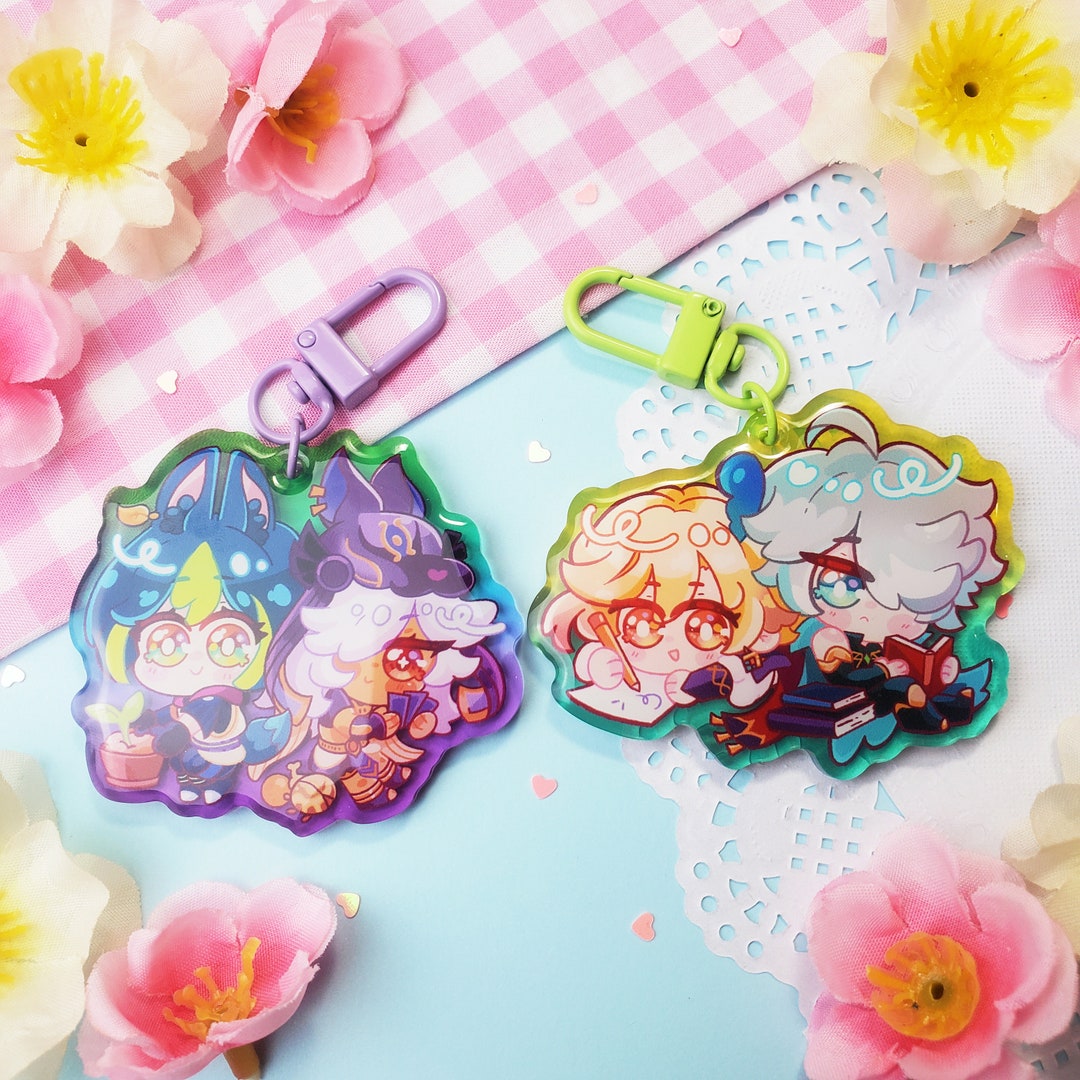 Genshin Impact - Cyno Tighnari + Alhaitham Kaveh - Acrylic Charms ...