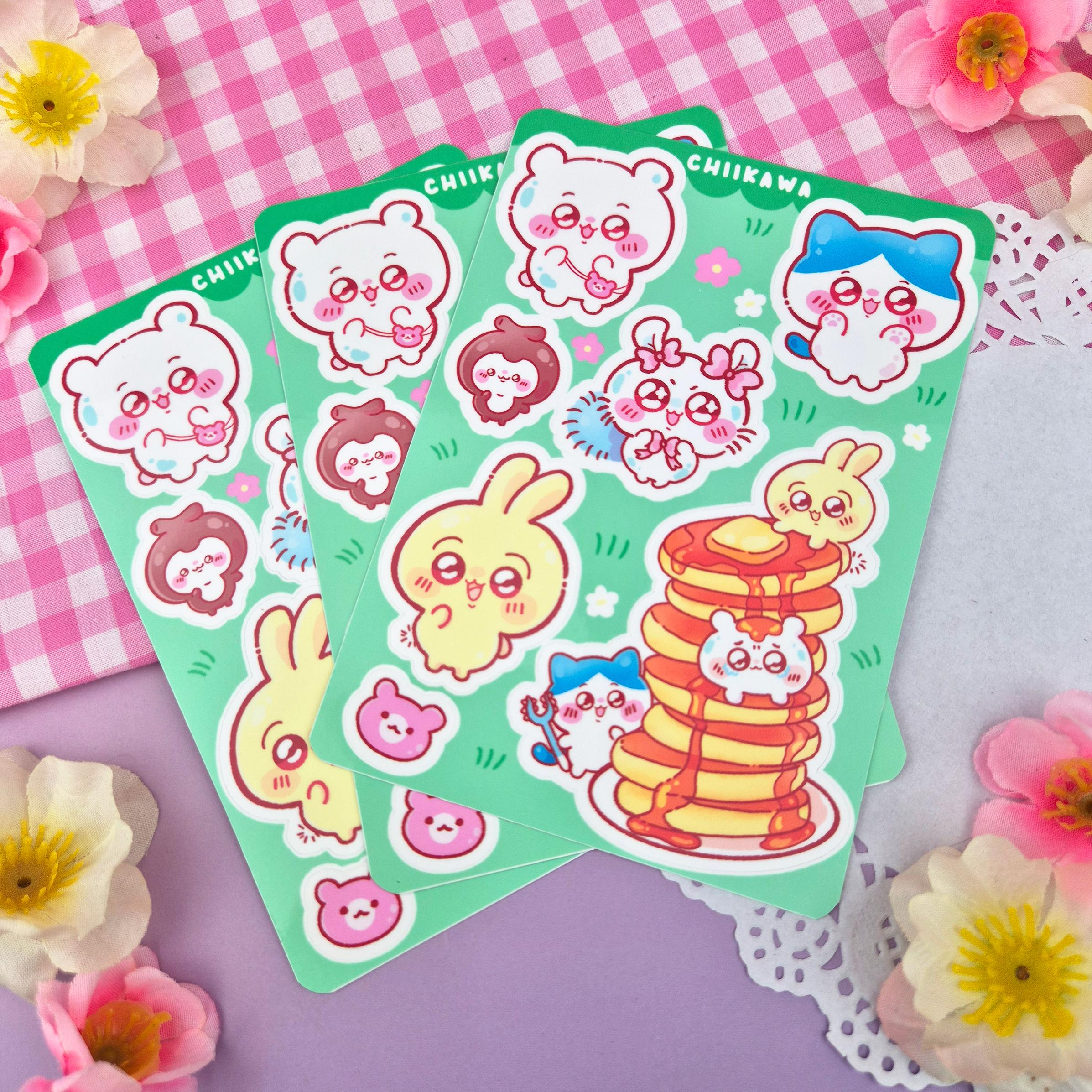 Chiikawa Inspired - Chibi Animal Friends - Kiss Cut - Sticker Sheet - Etsy