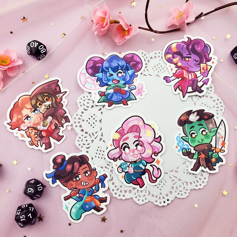 Critical Role Mighty Nein Stickers | Etsy