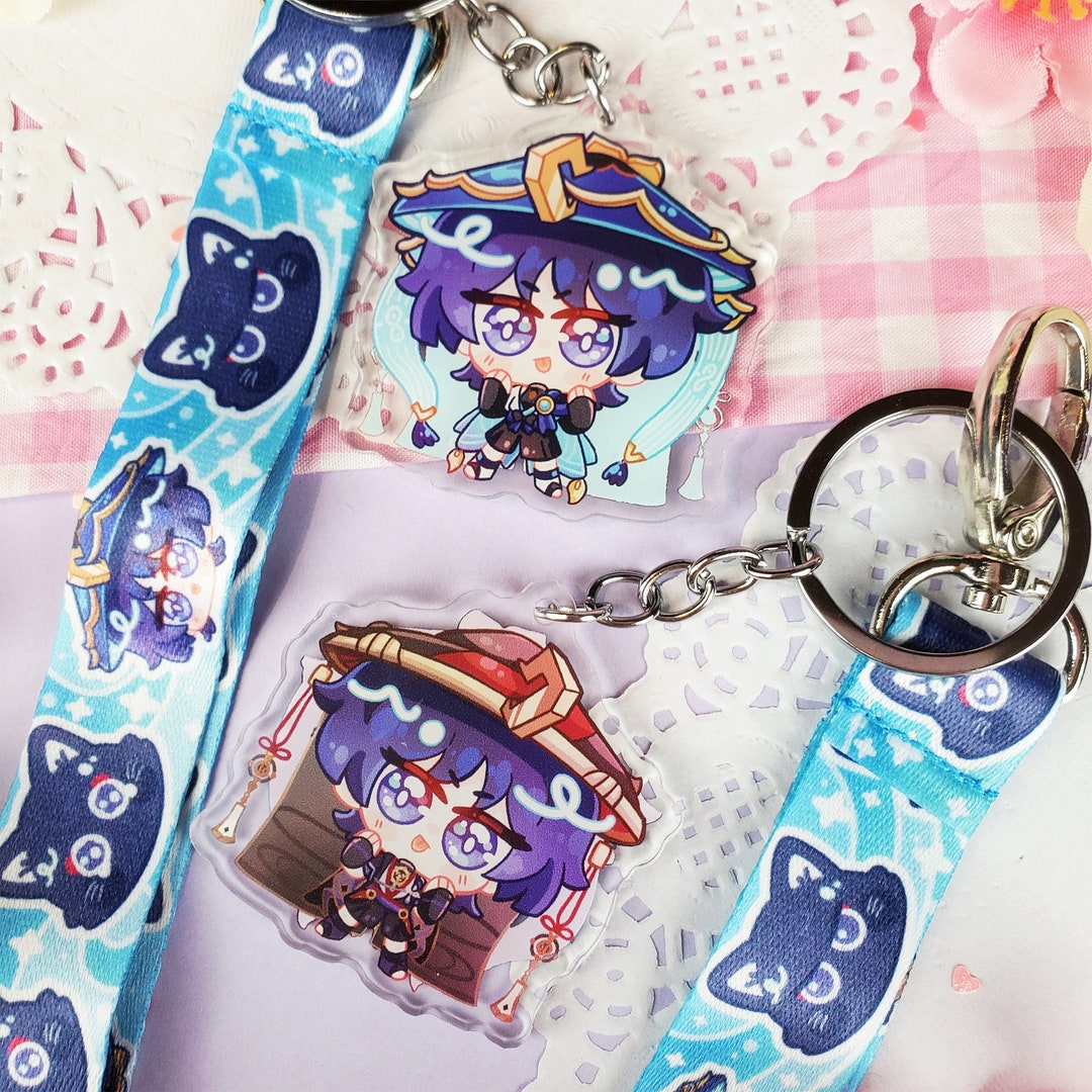 Wanderer + Scaramouche - Genshin Impact - Mini Lanyard + Acrylic ...