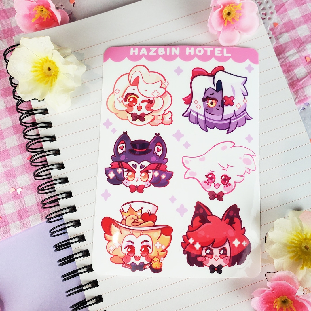Hazbin Hotel - Chibis - Kiss Cut - Sticker Sheet - Vinyl Stickers - Etsy