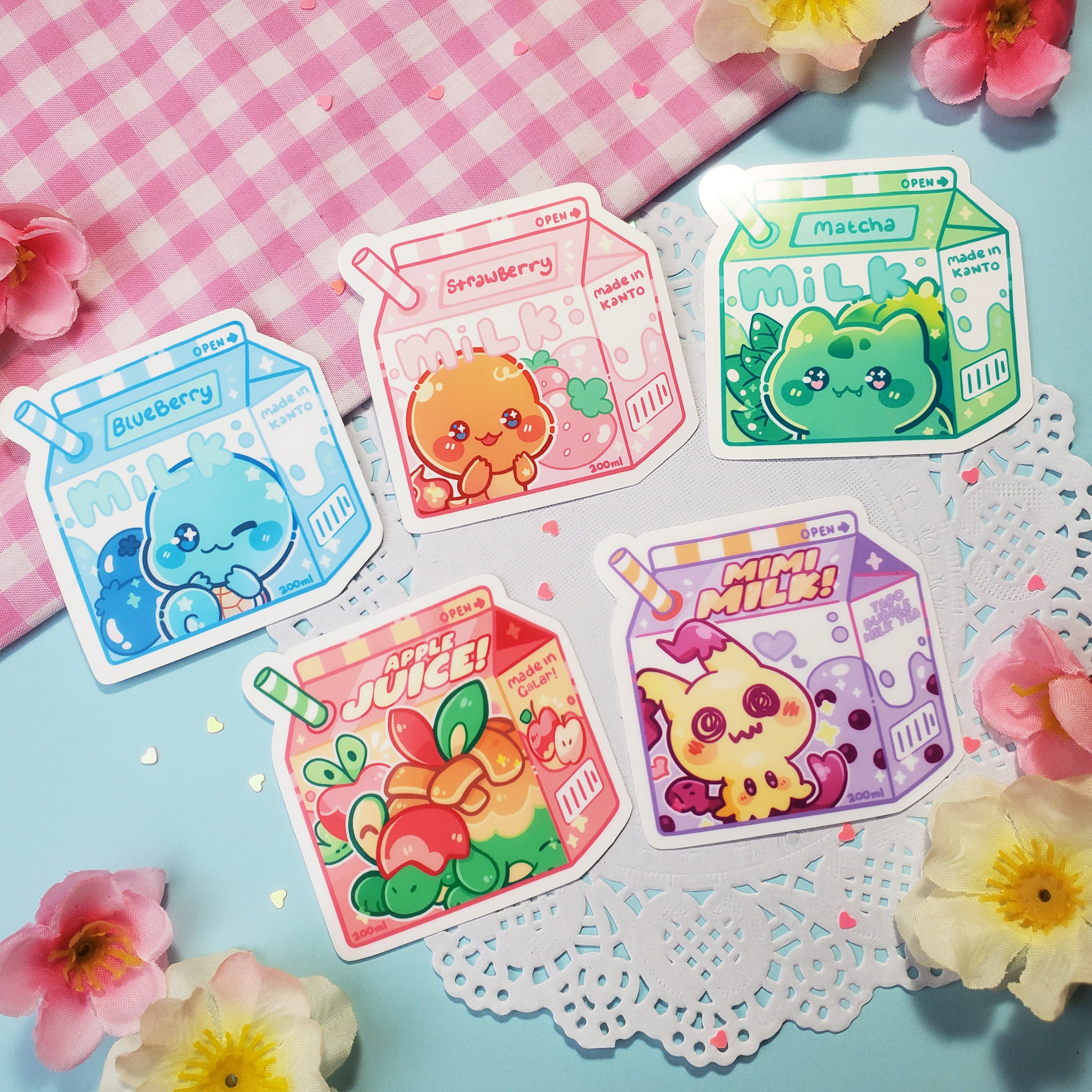 Milk Carton Monsters - Stickers, Die Cut Stickers - Etsy
