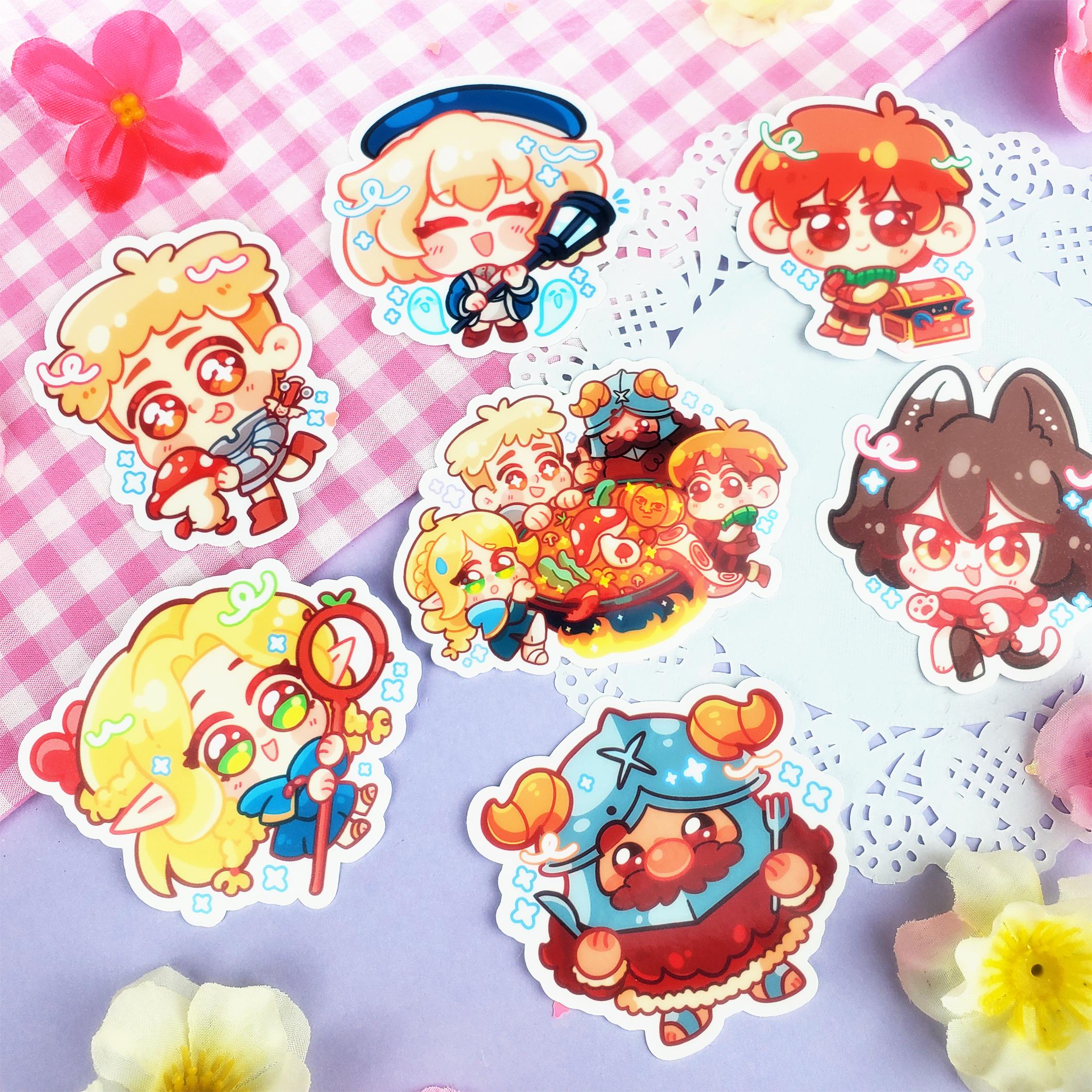 Yummy Dungeon Inspired - Chibi - Stickers, Die Cut Stickers - Etsy