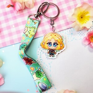 TOTK Link + Korok - Mini Lanyard + Acrylic Keychain Set - Etsy