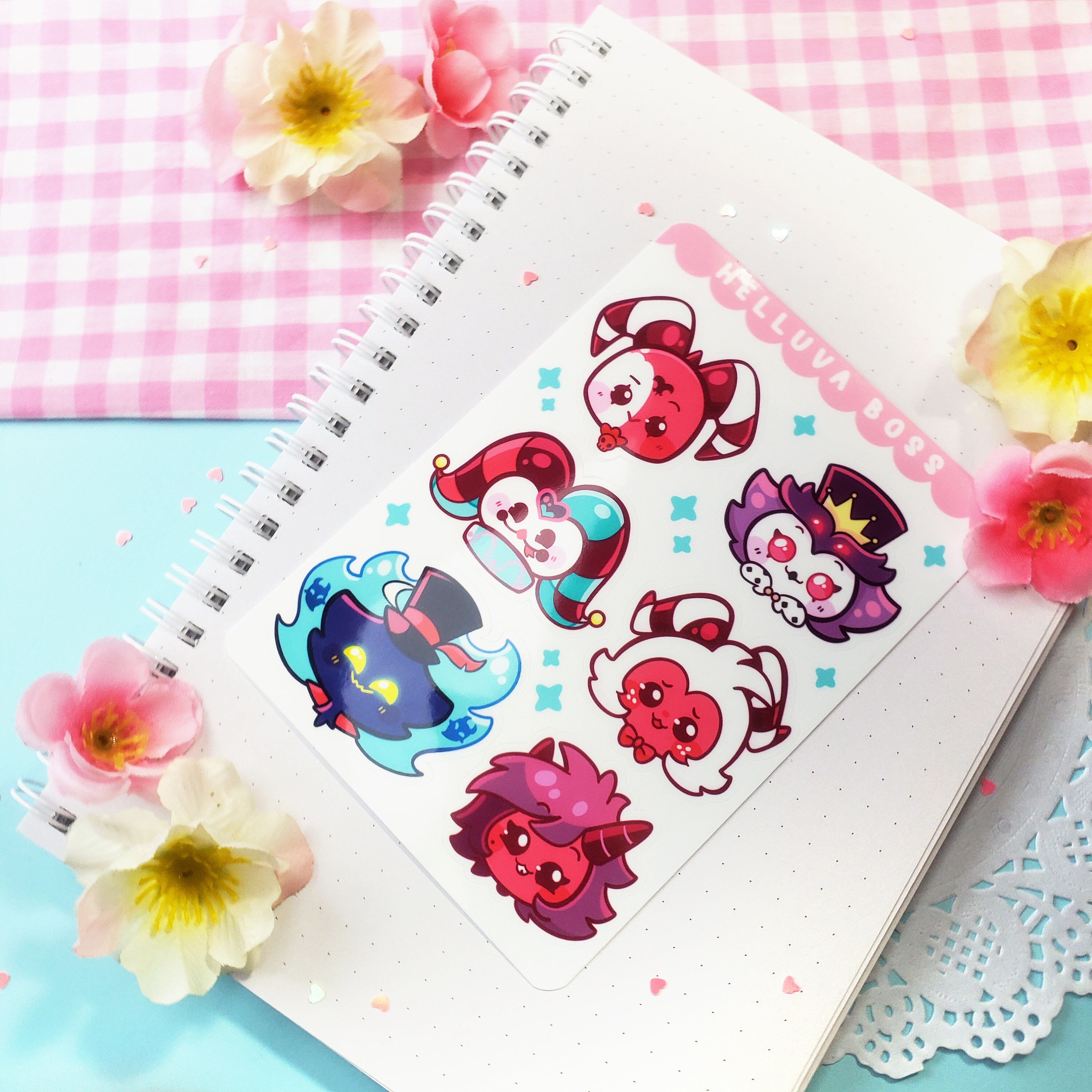 Helluva Boss - Chibis - Kiss Cut - Sticker Sheet - Vinyl Stickers - Etsy