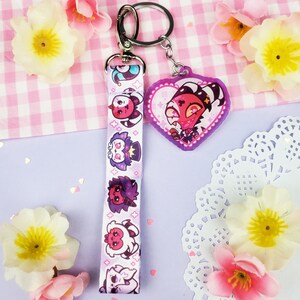 Helluva Boss - Stolas + Blitzo - Mini Lanyard + Acrylic Keychain Set - Etsy