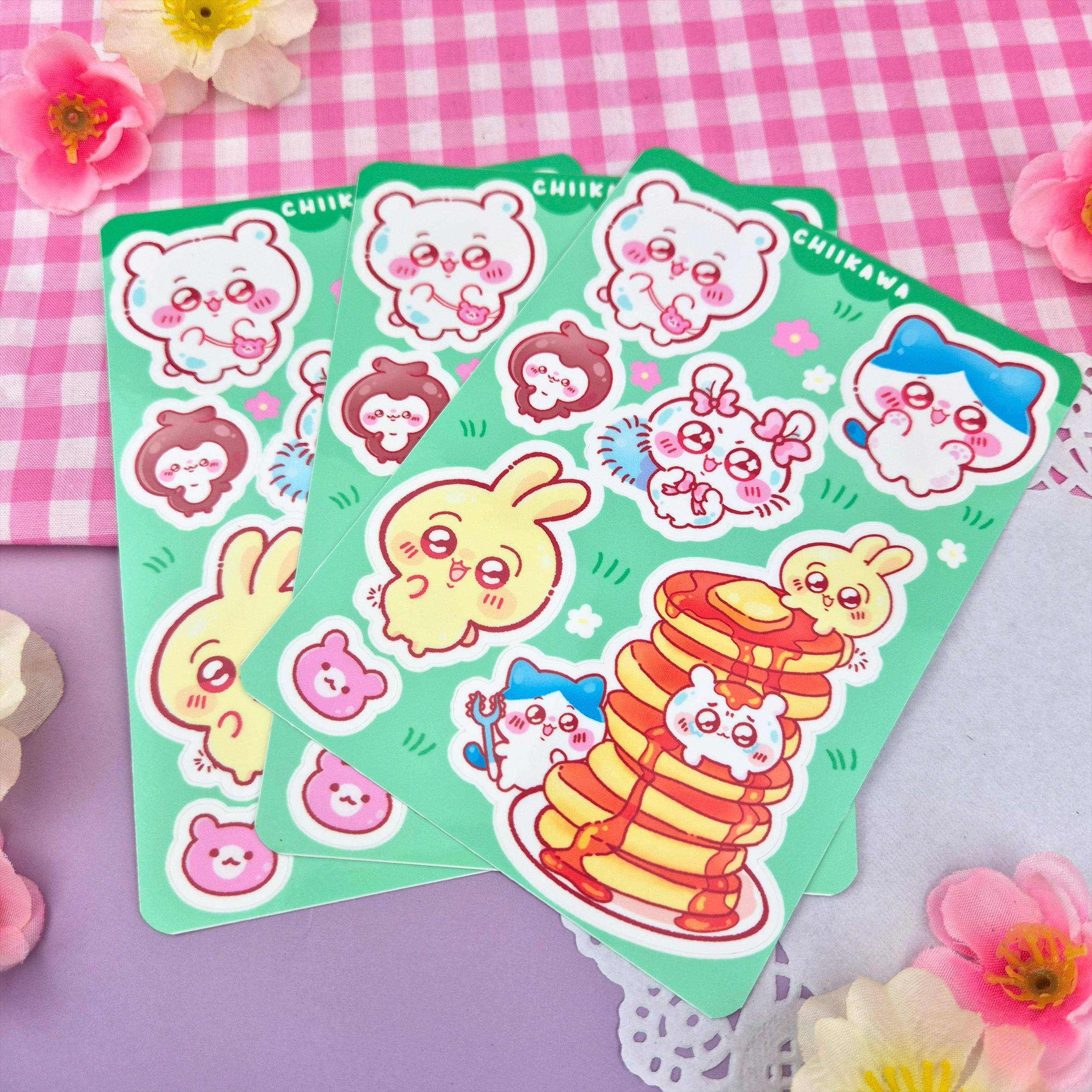 Chiikawa Inspired - Chibi Animal Friends - Kiss Cut - Sticker Sheet - Etsy