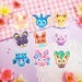 Fire Type Starter Monsters - Sticker Pack - Etsy