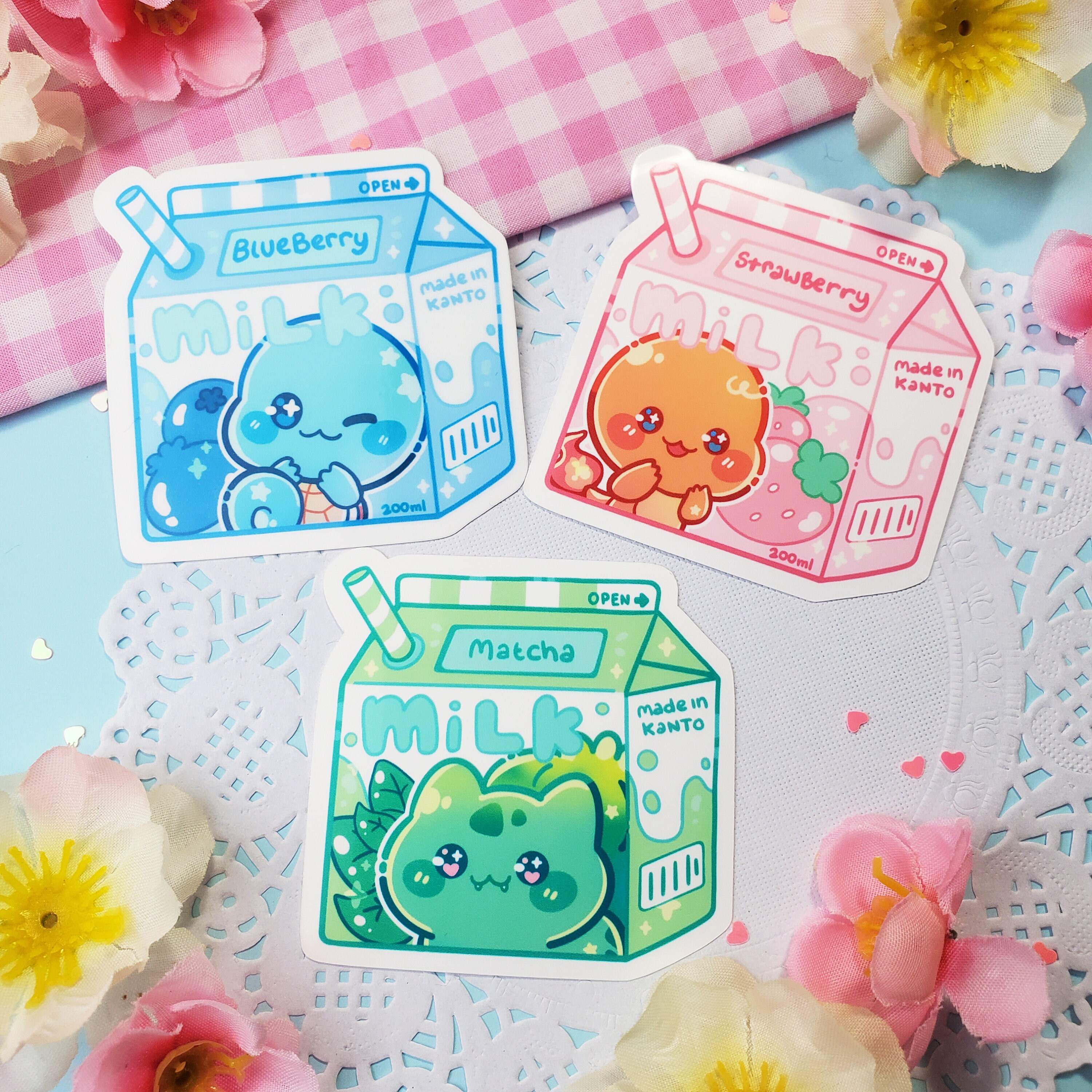 Milk Carton Monsters - Stickers, Die Cut Stickers - Etsy