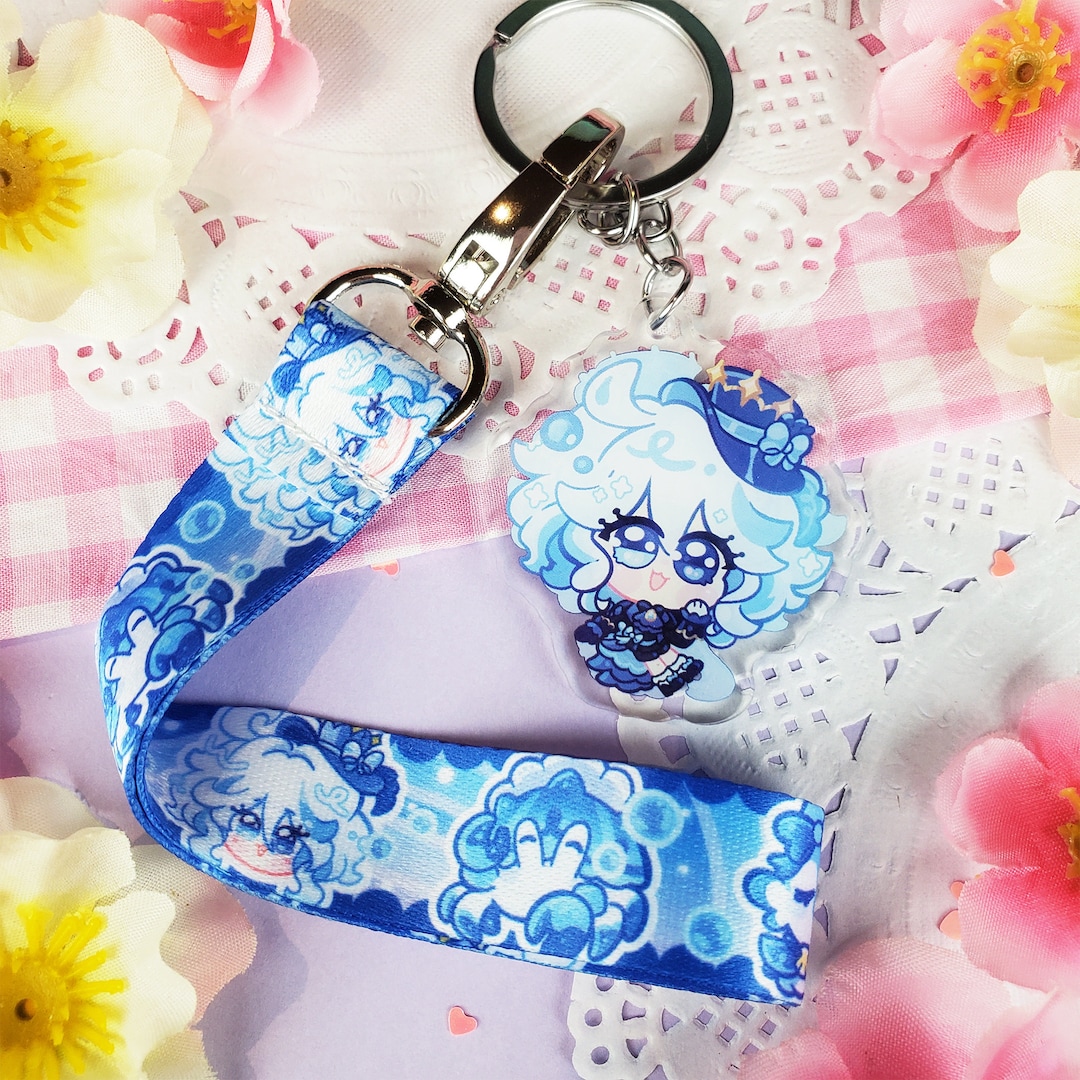 Furina - Genshin Impact - Mini Lanyard + Acrylic Keychain Set - Etsy