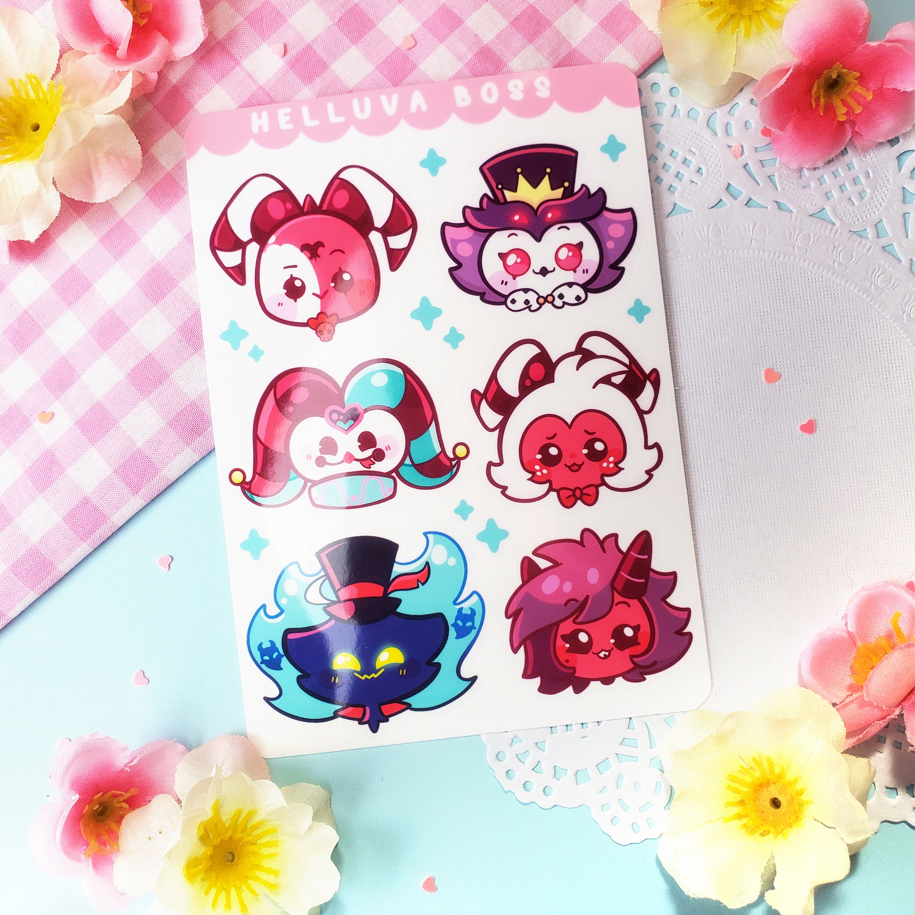 Helluva Boss - Chibis - Kiss Cut - Sticker Sheet - Vinyl Stickers - Etsy