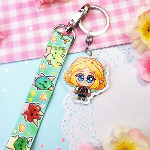 TOTK Link + Korok - Mini Lanyard + Acrylic Keychain Set - Etsy